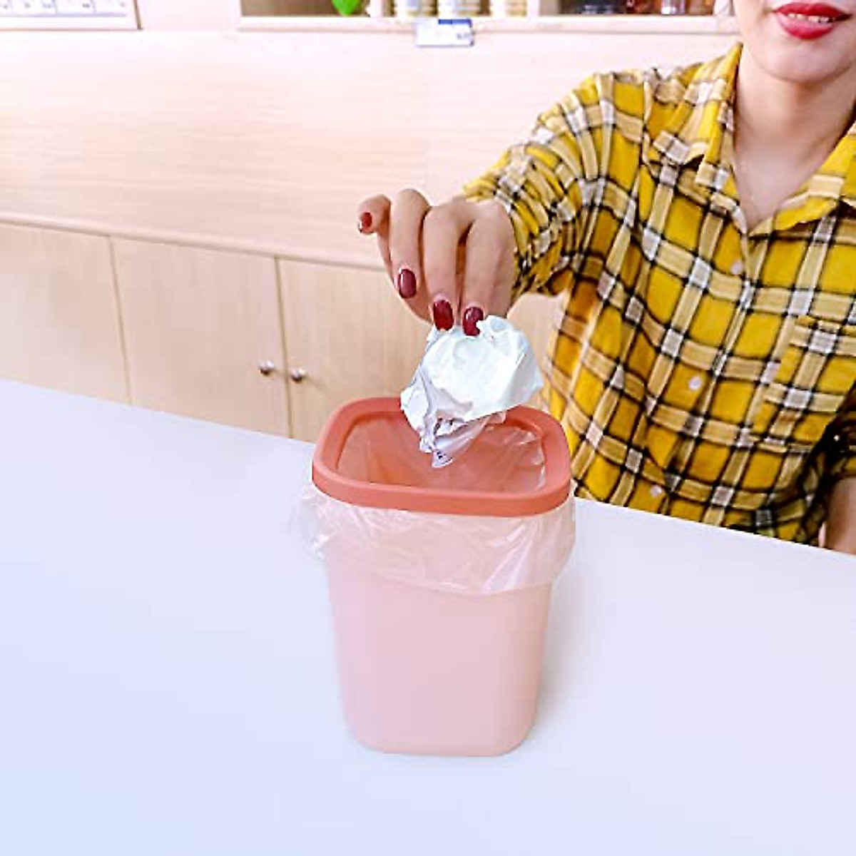 YSSAI 0.5 Gallon Trash Bags 180 Counts Small Trash Bags Car Garbage Bag Pet Garbage Bag Wastebasket Bin Liners for Home Office Kitchen Small Sized Waste Bin 6 Colors