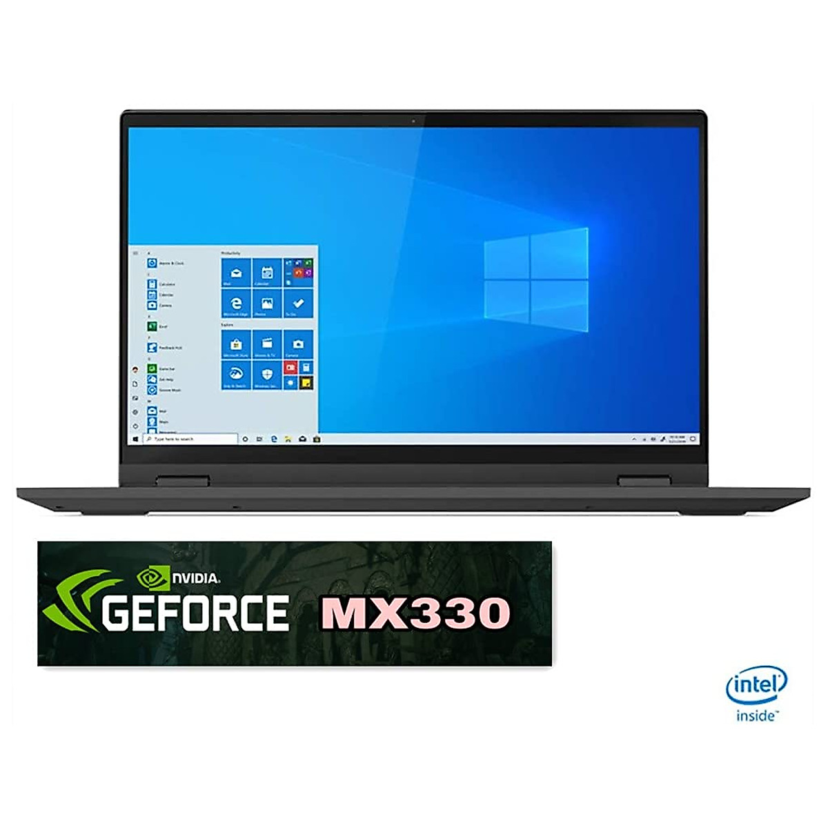 Lenovo Ideapad Flex 5 15.6" 500nits 4K UHD Touchscreen 2-in-1 Business Laptop, i7-1065G7, NVIDIA MX330, Win 10 Pro, Fingerprint, Type-C, Wi-Fi 6, WOOV 32GB MSD Card (16GB RAM | 512GB PCIe SSD)