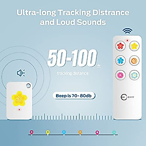 Key Finder, Esky 80dB RF Item Locator with 100ft Working Range