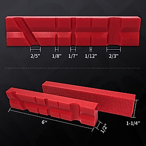 S&F STEAD & FAST Soft Jaws for Bench Vise 6", 2 pairs, Strongly Magnetic Vise Jaw Pads, TPU, Vise Jaws Covers Protectors for Clamping Woodworking Metal Plastics…