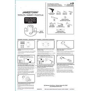 Franklin Brass 127730 Jamestown Bath Hardware Accessory Double Robe Hook, Polished Chrome
