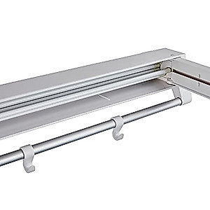 Delysia King Clothes Laundry Drying Rack，Collapsible Wall Mounted Hanger|7 Drying Rods (White)