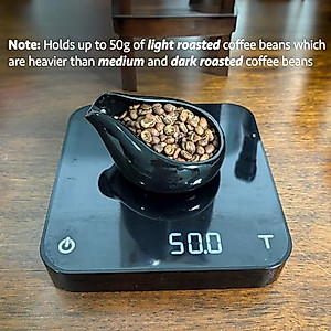 Set of 3 Coffee Dosing: Ceramic Coffee Dosing Cup, RDT Spary Bottle, Measuring Cup Hold Up to 30g Coffee, Ceramic Single Dosing Tray For Coffee (Black)