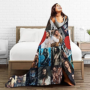 Blanket Ultra-Soft Comfortable Throw Blanket Lightweight Flannel Blankets All Season for Bed Couch Living Room 50"x40"
