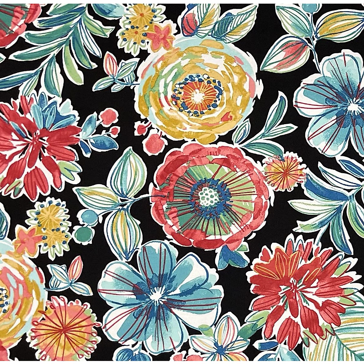 RSH DECOR: Deep Seating Cushion with Pillow Back | 24” x 27” Seat | All-Weather Spun Fabric | Water and Fade-Resistant | Outdoor Chair Cushion Set for Patio Furniture | Colsen Noir