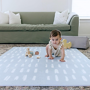 Little Landings Baby Play Mats for Floor - Shoreline (4x6ft) - Premium EVA Foam Play Mat for Babies & Toddlers - Perfect for Tummy Time, Crawling, Playroom - Stylish & Comfortable Kids Play Mat
