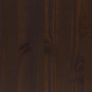 Sunnydaze Solid Pine Sideboard Cabinet with 3 Drawers and 3 Doors - Features Adjustable Inner Cabinet Shelf - Zinc Alloy Hardware - Dark Brown- 32-Inch