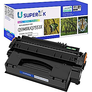 SuperInk (7,000 Pages) Compatible for HP Q5949X 49X Toner Cartridge High Yield Replacement Work with 1320 1320n 1320nw 1320t 1320tn 3390 3392 Printer(Black,1 Pack)