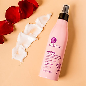 Luseta Rose Oil Leave in Conditioner for Fine & Dry Hair,Nourishing,Moisture,Volume,Silicone-Free,8.5Fl Oz