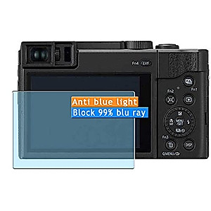Vaxson 3-Pack Anti Blue Light Screen Protector, compatible with Panasonic LUMIX DC-TZ95D TPU Film Protectors Sticker [ Not Tempered Glass ]