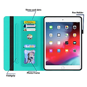Case for iPad Pro 12.9 Inch 5th Generation 2021, Case iPad Pro 12.9 Inch 4th Generation 2020, Shockproof Case PU Leather Flip Stand Auto Sleep Wake, Dandelion Blue
