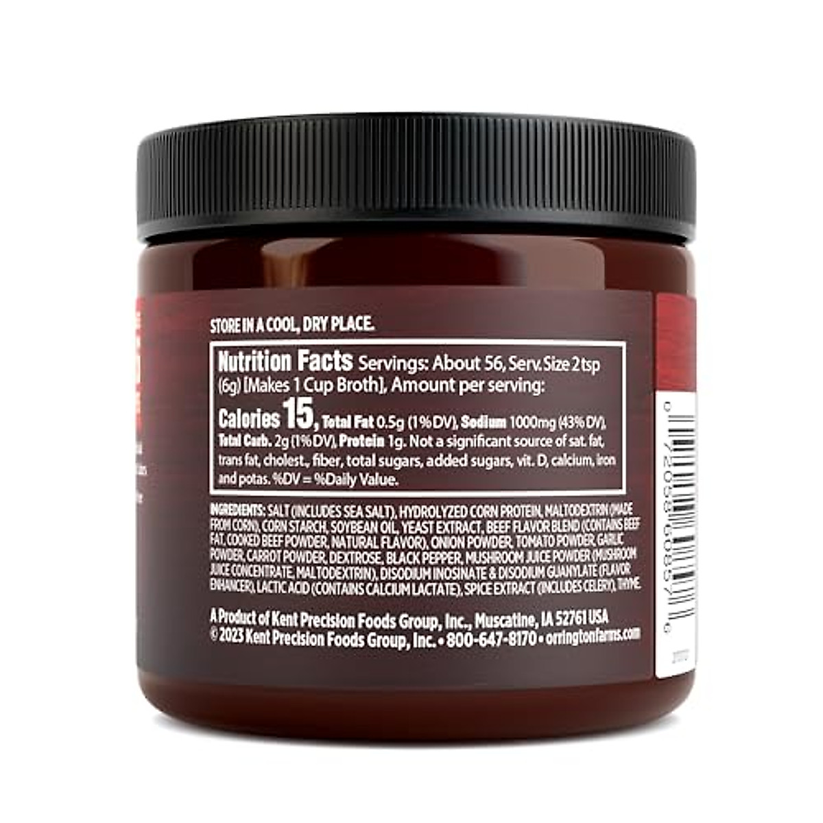 Orrington Farms Beef Flavored Broth Base & Seasoning, 12 Ounce