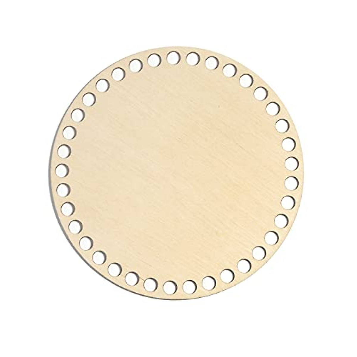 Premium Baltic birch plywood 6" Round x 5pcs Wooden Basket Bottoms set, solid wooden base for DIY