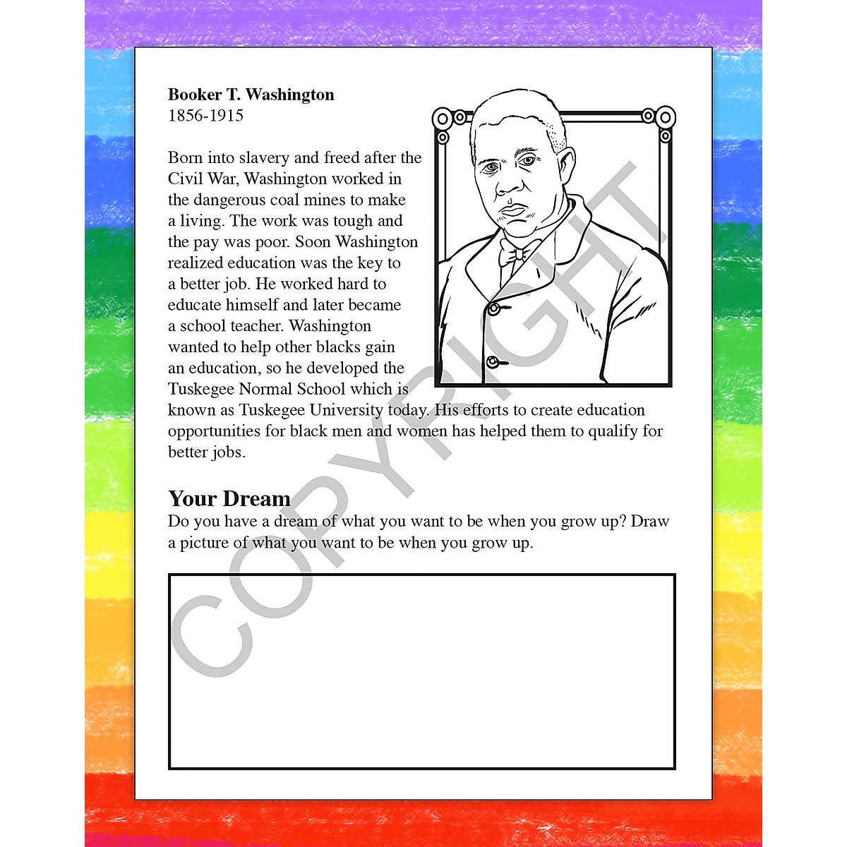 ZOCO - Black History Educational Coloring Books (25 Bulk Pack, Without Crayons) - African American History Month Handout - Games, Puzzles, Activities for Kids
