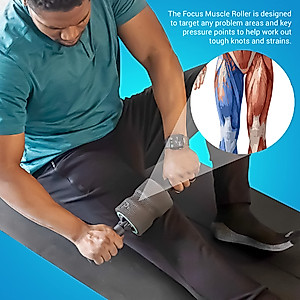 Chirp Focus Muscle Roller, Focus Wheel and Roller Handle in One, On-The-Go Muscle Rollers, Equipment for Muscle Recovery, Targets Pressure Points, Focused Massage Roller - 4" Holds Up to 500 lbs.