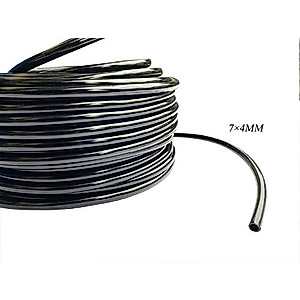 ZILIM 100ft 1/4inch(7 x 4mm) Blank Distribution Tubing Drip Irrigation Hose Garden Watering Tube Line(100’)