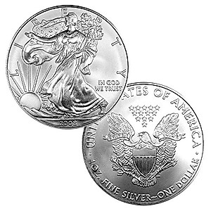2008 Silver Eagle In US Mint Gift Box $1 Brilliant Uncirculated