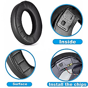 Ear Cushions for Parrot by Philippe ZIK 1.0 Headphone-Replacement Earpad Cover, Ear Cushion Pads (Black)