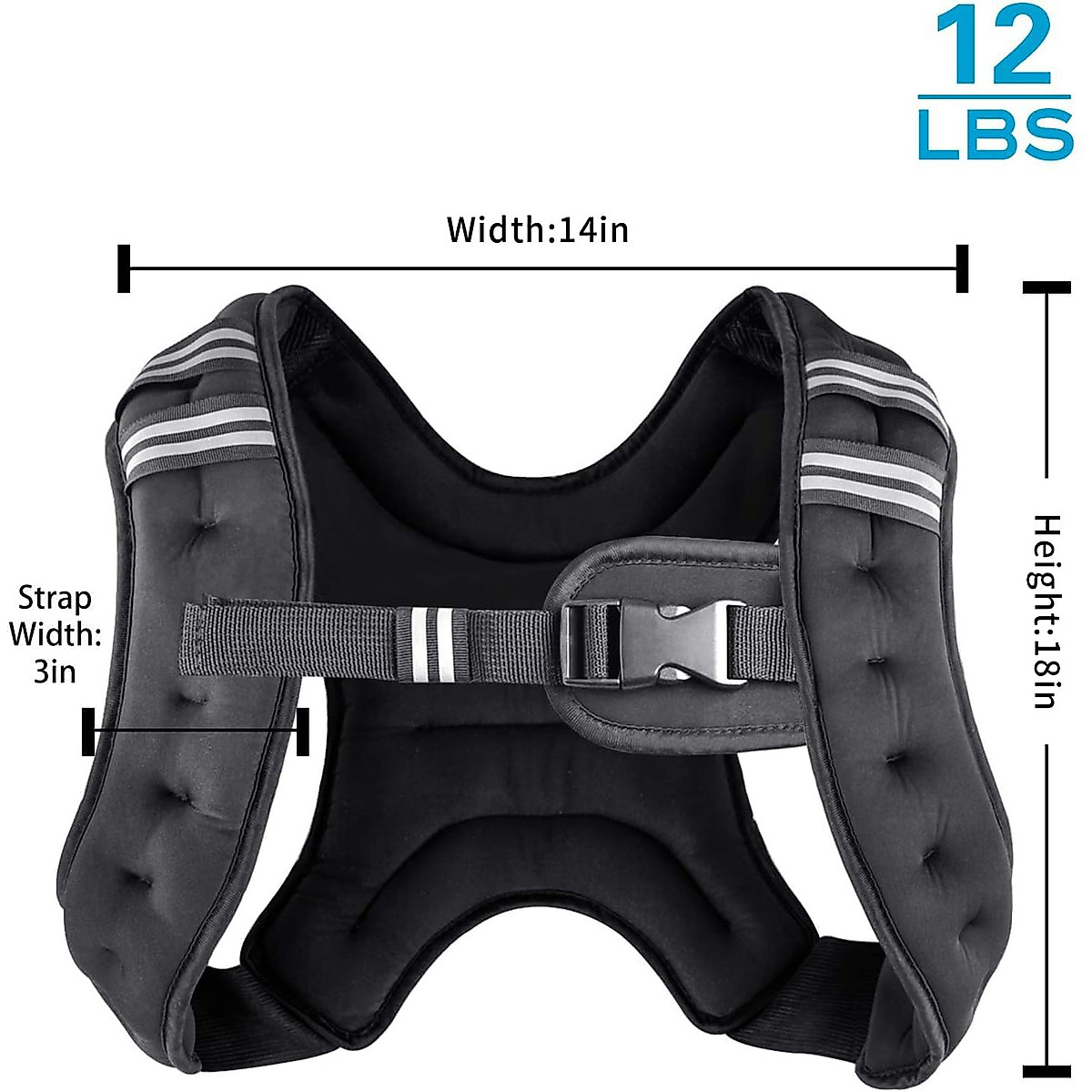 Henkelion Weighted Vest Weight Vest for Men Women Kids Weights Included, Body Weight Vests Adjustable for Running, Training Workout, Jogging, Walking