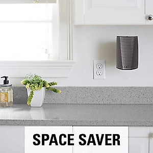 Sanus Universal Speaker Wall Mount for Small Speakers Compatible with Bose, Harmon Kardon, JBL, KEF, Klipsch, Roku, Polk, Sony & Others - Pair