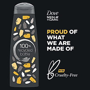 DOVE MEN + CARE Fortifying 2 in 1 Shampoo and Conditioner for Resilient and Thicker Hair Thick and Strong with Caffeine Helps Strengthen Thinning Hair 12 oz, Pack of 6