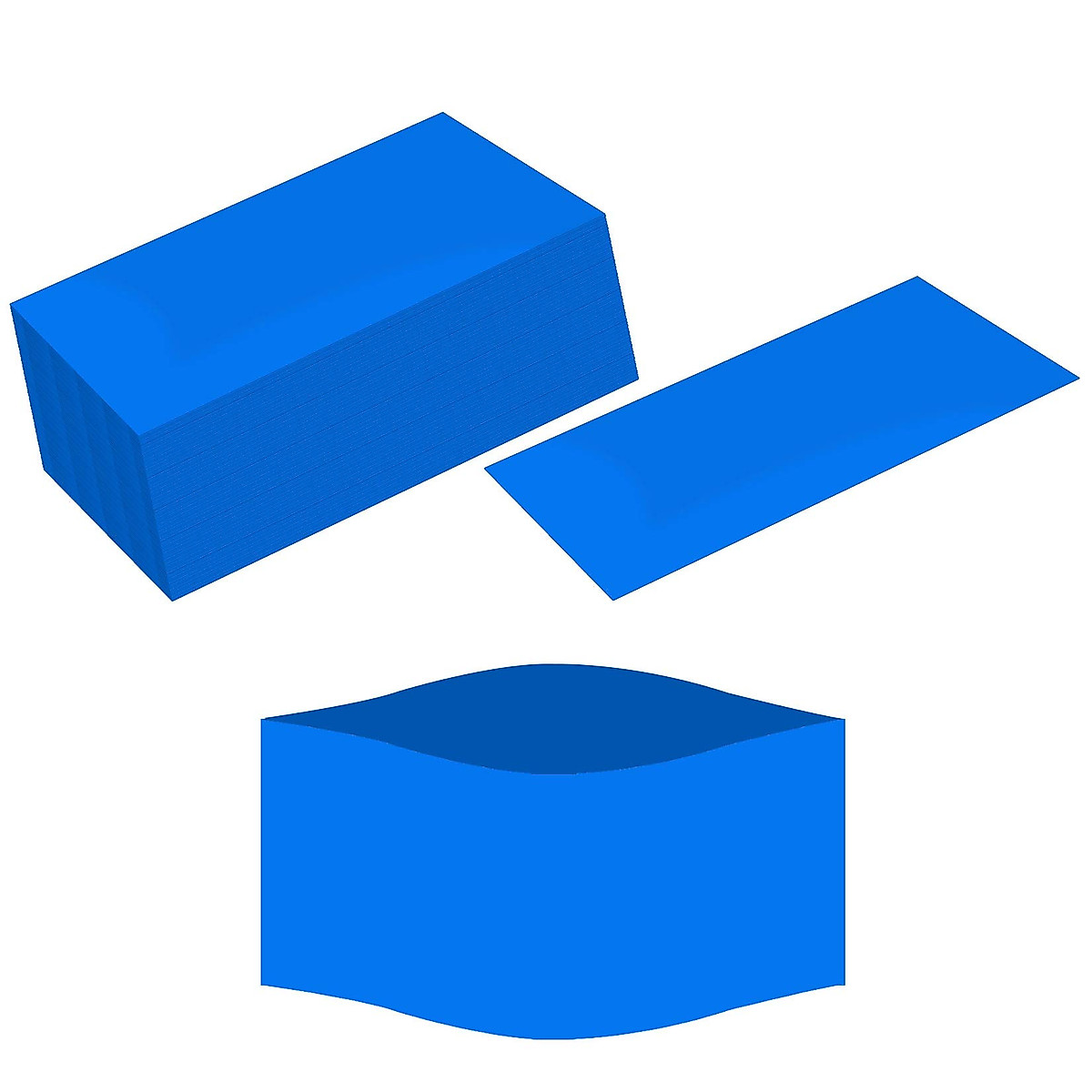 Blue Shrink Bands, 200 PCS Blue Perforated Heat Shrink Wrap Bands for Bottles, Jars Fits 3/4" to 1" Diameter