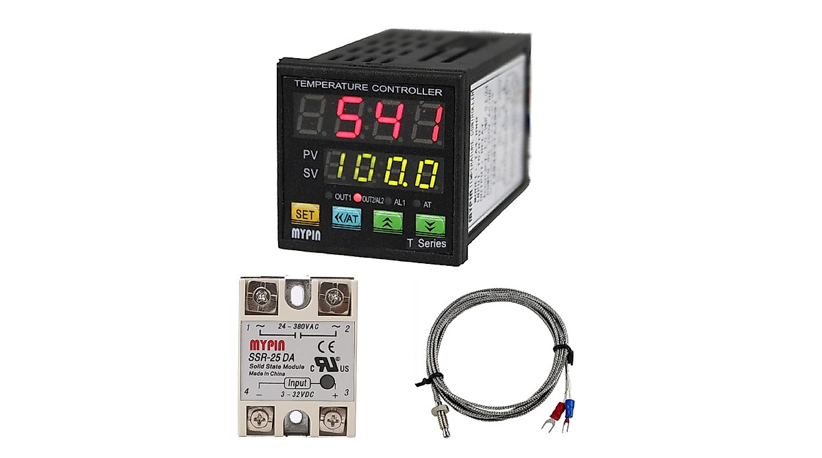 PID Temperature Controller Meter Indicator, Jaybva High Voltage 100V to 240V PID Thermostat with ...