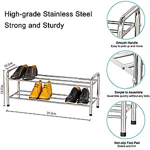 FANHAO 3-Tier Shoe Rack + 2-Tier Shoe Rack