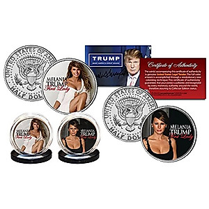 Melania Trump First Lady 2016 Presidential Election Official JFK U.S. 2-Coin Set