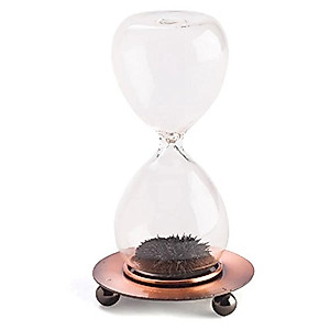 Geekfts Magnetic Hourglass Glass Sand Timer 7Inches