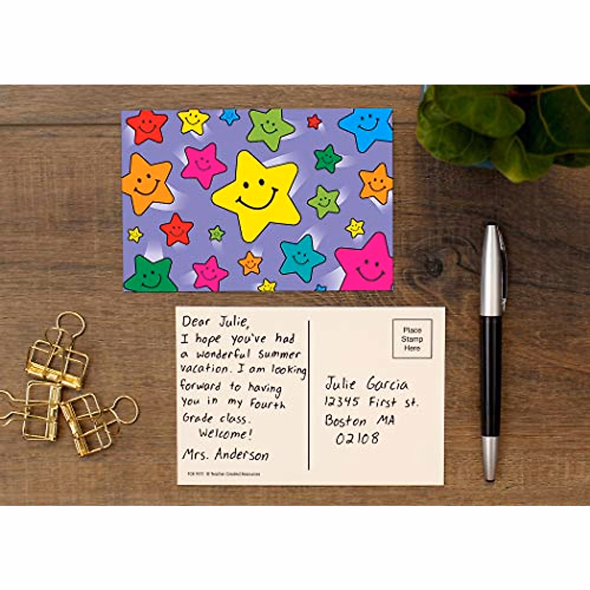 Teacher Created Resources Happy Stars Postcards (1972)