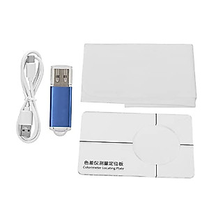 Color Tester, Stable High Accuracy Color Meter Large Storage Space with Data Line for Chroma Sampling