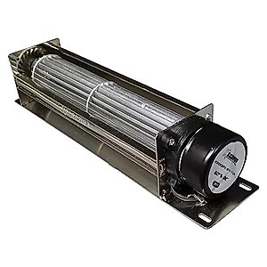 Xscorpion TF8 8-Inch Cross Flow 12-Volt Cooling Fan with Mounting Tabs, Stainless Steel