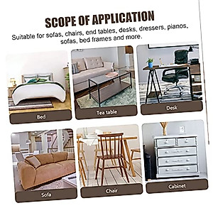STOBOK 16 Pcs Chair Pad Professional Furniture Wheel Caster Cups Bed Stoppers to Prevent Sliding Square Furniture Caster Cups Rug Replaceable Furniture Coasters Non-Slip Furniture Pad