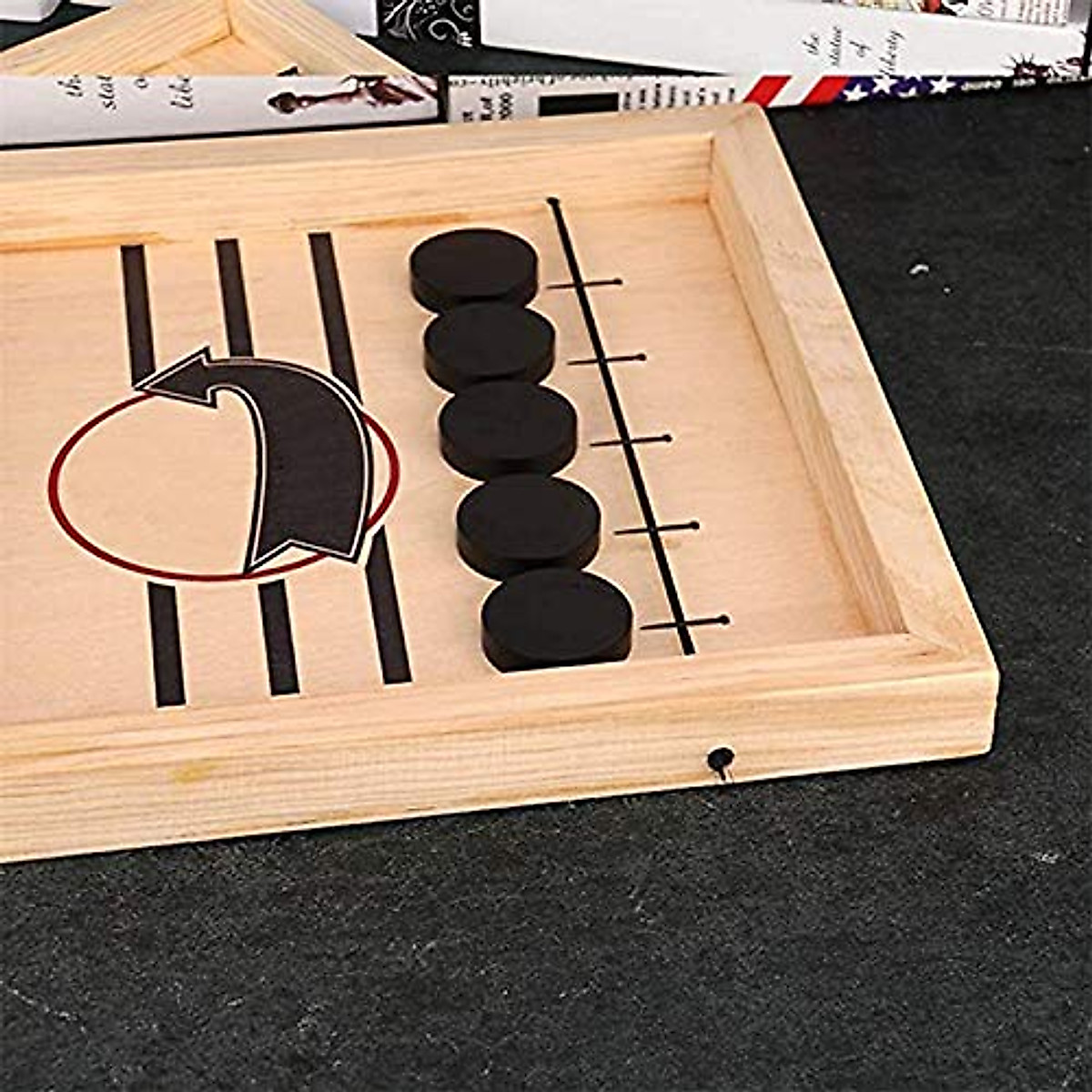Fast Sling Puck Game Paced,Tinfence Table Desktop Battle,Winner Board Games Toys for Adults Parent-Child Interactive Chess Game (22.7 x 12.5 in)