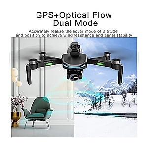 RKSTD 4K Camera GPS RC Drone For Adults, RC Quadcopter, Auto Return, Brushless Motor, Circle Flight, Waypoint Flight, Altitude Hold, Headless Mode, 360° Obstacle Avoidance