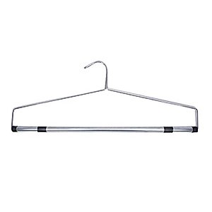 NAHANCO SBD22 22" Chrome-Plated Bedspread and Drapery Hanger (Pack of 12),Silver