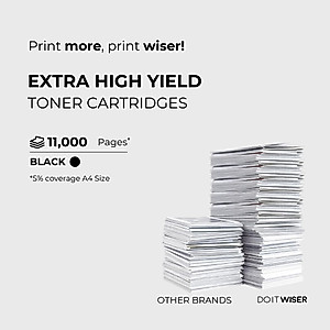 Do it Wiser Remanufactured Printer Toner Cartridge Replacement for HP 507X 507A CE400X CE400A - HP Laserjet Enterprise M551n M551dn M551xh M570dw M570dn M575c M575dn M575f (Black)