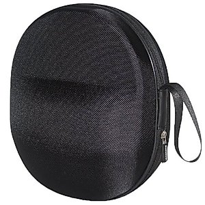 XXL CASEBUDi Hard Headphone Case Compatible with The Largest Audio and Aviation Headsets - Black Ballistic Nylon