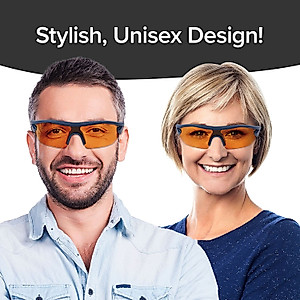 BattleVision Storm Glare-Reduction Glasses by BulbHead, See Clearly During Bad Weather Day or Night, Great for ALL Weather Conditions, Optimize Light & Block Blue Rays, Unisex Design, 2 Pairs