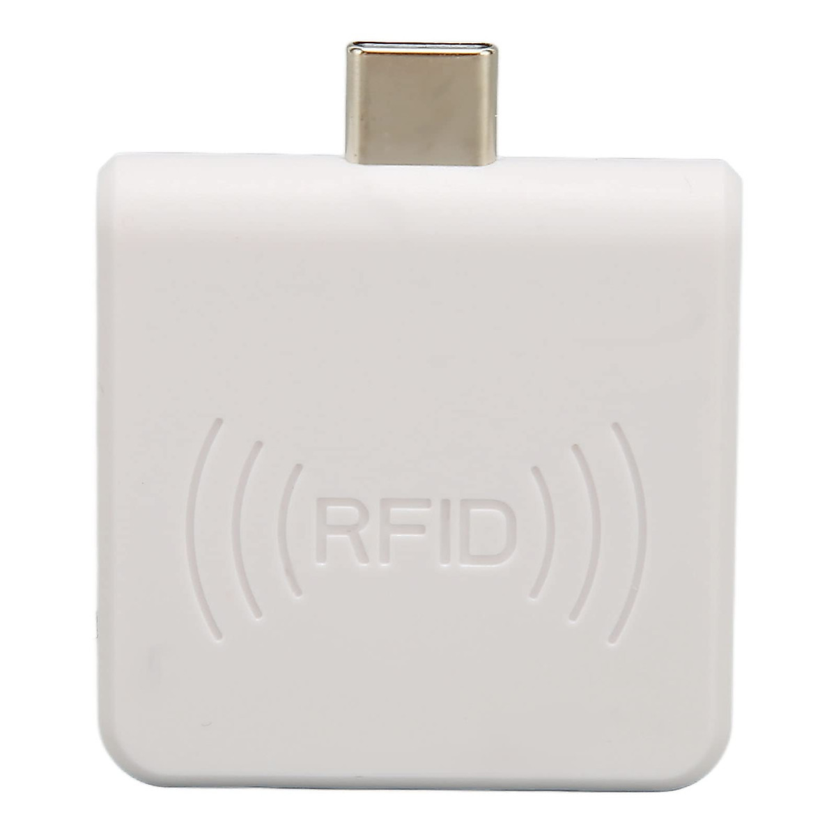 Card Reader, Credit Card Reader Type C Interface ID Mobile Phone Card Reader 125Khz Portable Smart Card Reader (White)