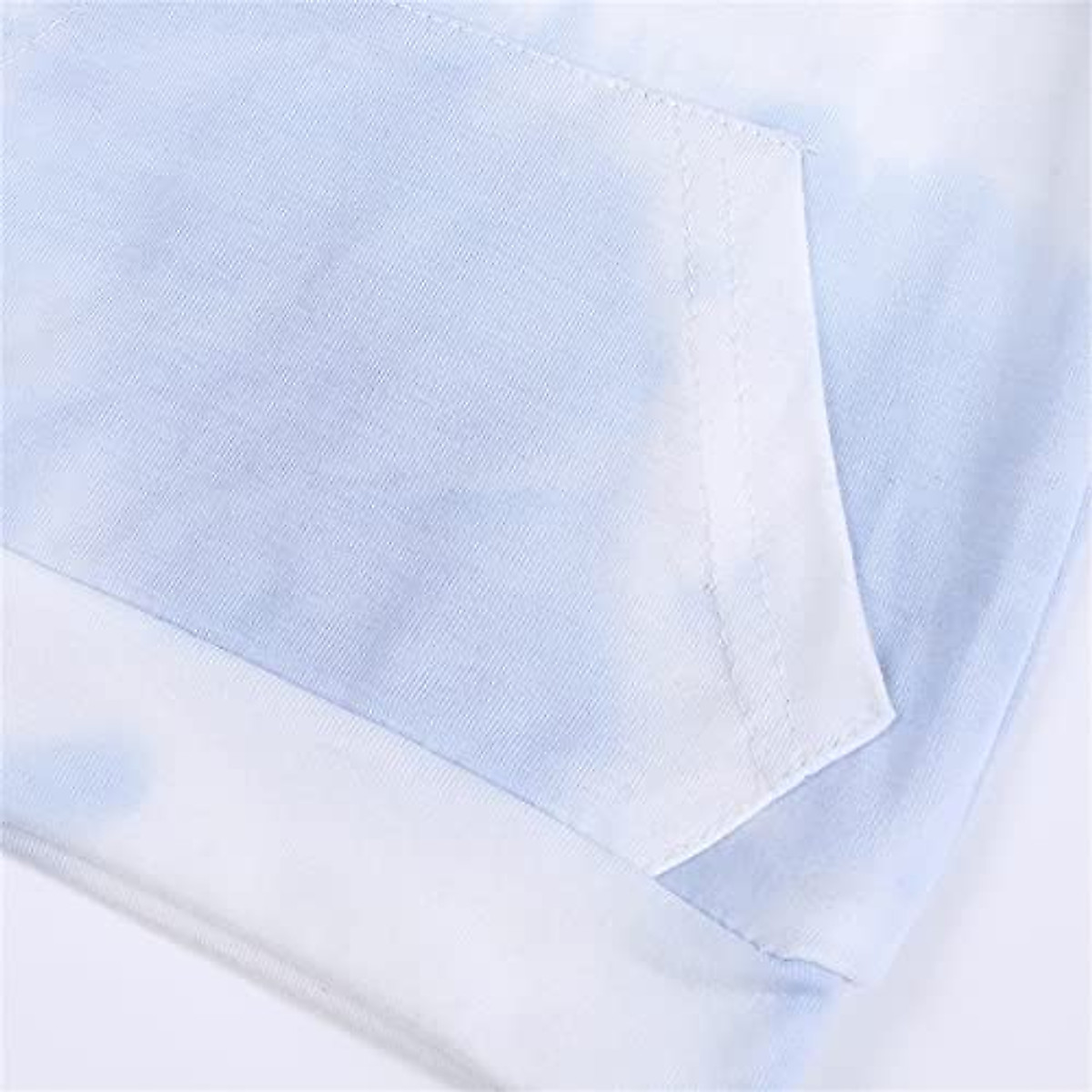 DUOWEI Long Sleeve Crop Top Sweatshirt Kids Toddler Boy Girls Clothes Sports Casual Tie Dye Prints Outfits for Girls Kids White