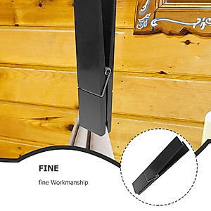 ABOOFAN Jumbo Wood Clothespin Towel Holders Giant Clothes Clip Hooks Wall Mounted Towel Clip Clothes Pins Hooks for Wedding Farmhouse Bathroom Laundry Room