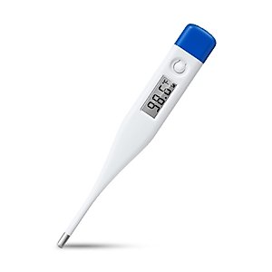 Berrcom Digital Thermometer for Adults and Kids, Oral Thermometer for Baby Rectal and Underarm Thermometer for Fever Alarm Medical Thermometer with C/F Switchable