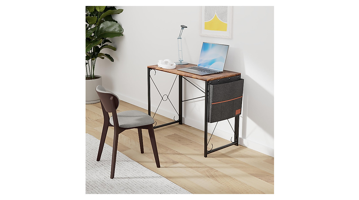 VECELO Folding Desk with Storage Bag - Space-Saving Home Office Table