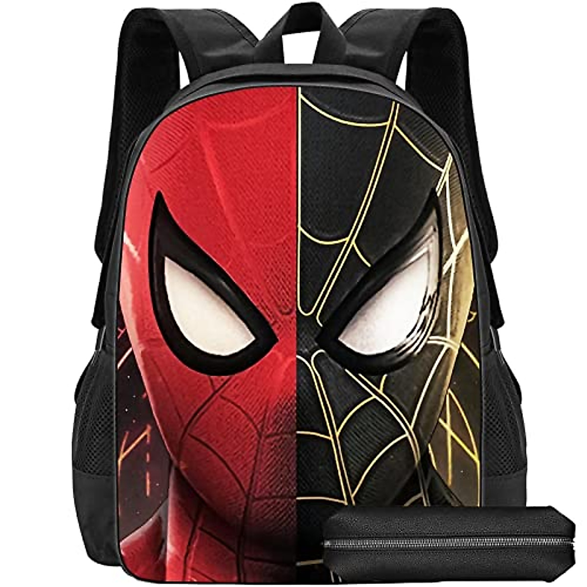 XDQRA Cartoon Backpack Large Bookbags for Travel School Daily with Leather Pen Bags -3