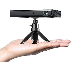 Mini Projector, ELEPHAS DLP Portable Projector with WiFi and Bluetooth, 1080P Outdoor pocket Rechargeable Wireless projector for Camping Compatible with iPhone, Android, PS4(Bag and Tripod included)