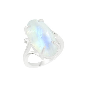 9.10Cts Natural Rose Quartz 925 Silver Plated Solitaire Ring Size 7 For Women, Pink Stone January Birthstone Ring Jewelry