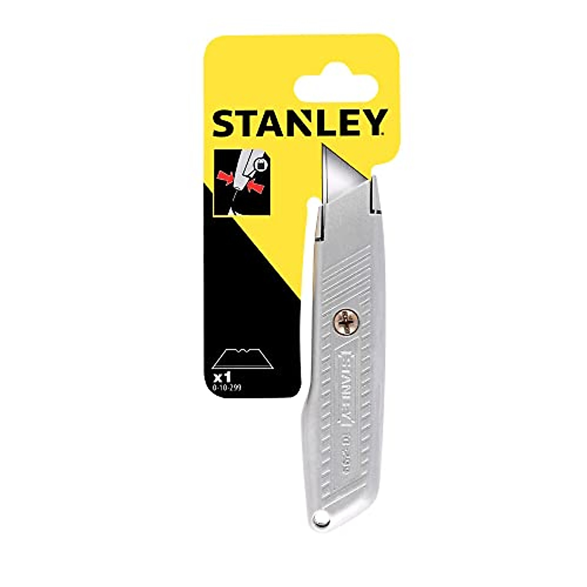 Stanley 0-10-299 Knife 299 with fixed blade, Silver