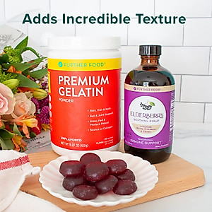 Further Food Premium Gelatin Powder | Grass-Fed, Pasture-Raised, Non-GMO, Paleo, Keto | Unflavored, Excellent Source of Collagen | Pure Beef Gelatin Powder (15.87 oz.)